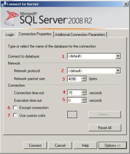 Connection options in SSMS | SQL Studies