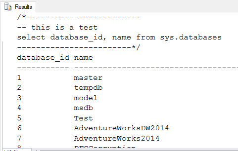 :OUT :OUT darn results! | SQL Studies