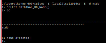 DB_NAME() vs ORIGINAL_DB_NAME() | SQL Studies